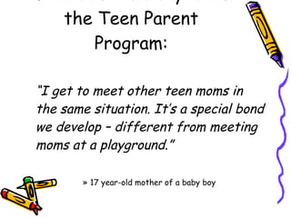 Teen Parent Program Orientation | PPT