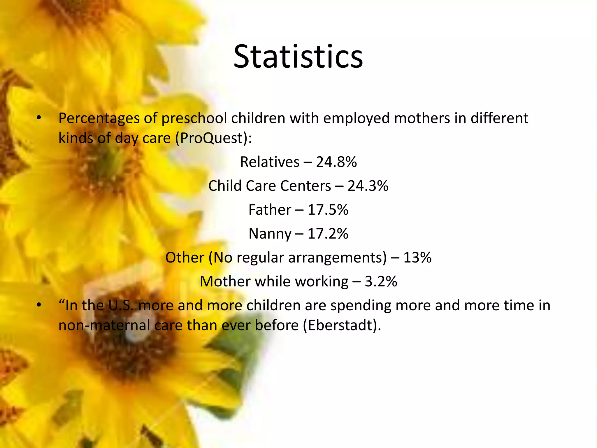 Child care presentation | PPTX | Daycare and Pre-School | Parenting