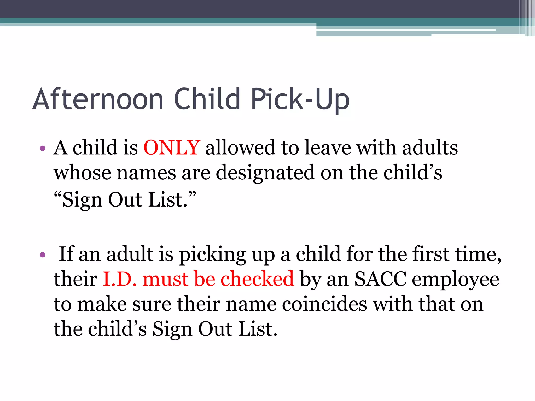 Child care safety | PPTX