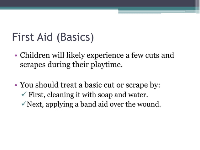 Child care safety | PPTX