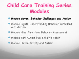 Child care training module seven updated behavior challenges | PPT ...