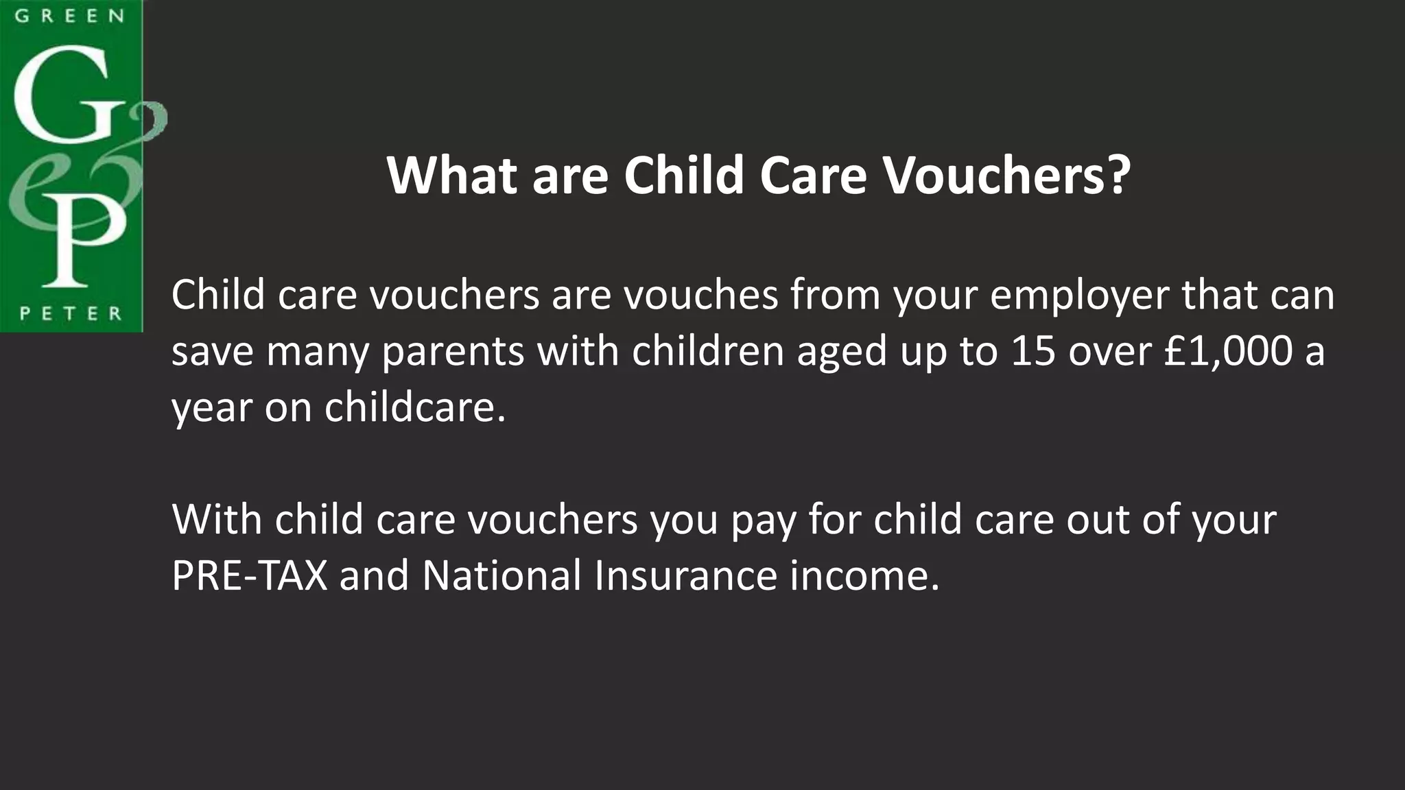 Child Care Vouchers | PPTX