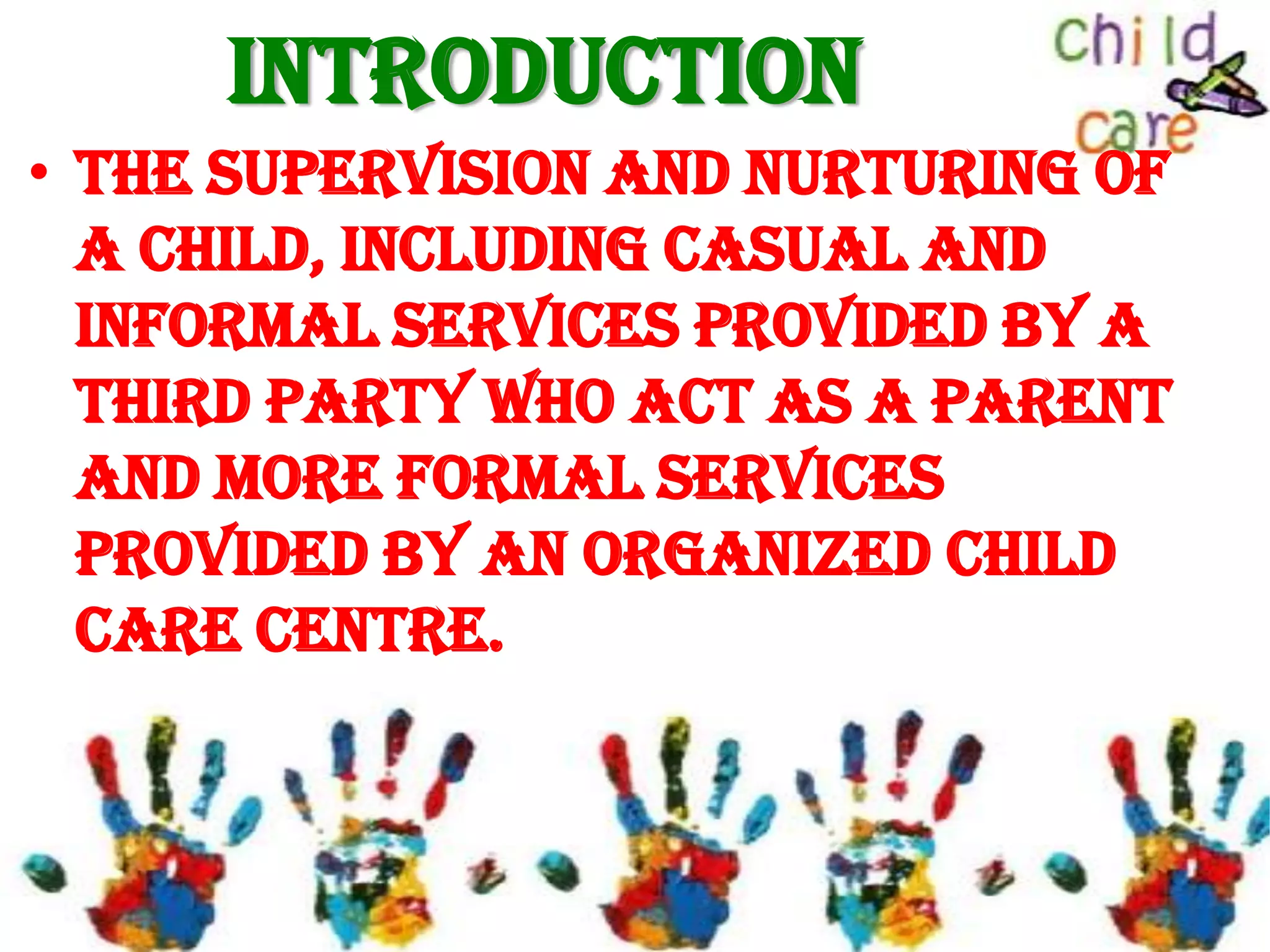 Child day care services | PPTX
