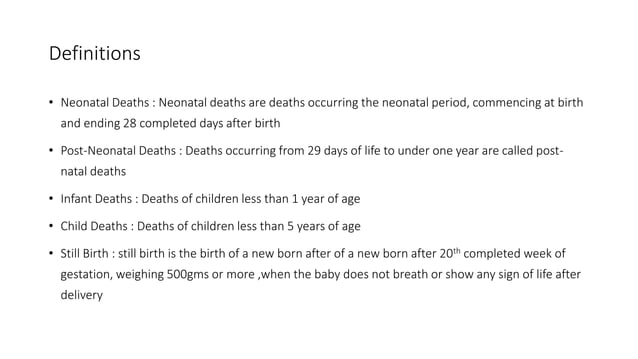 Child Death Review.pptx | Birth | Personal Celebrations & Life Events