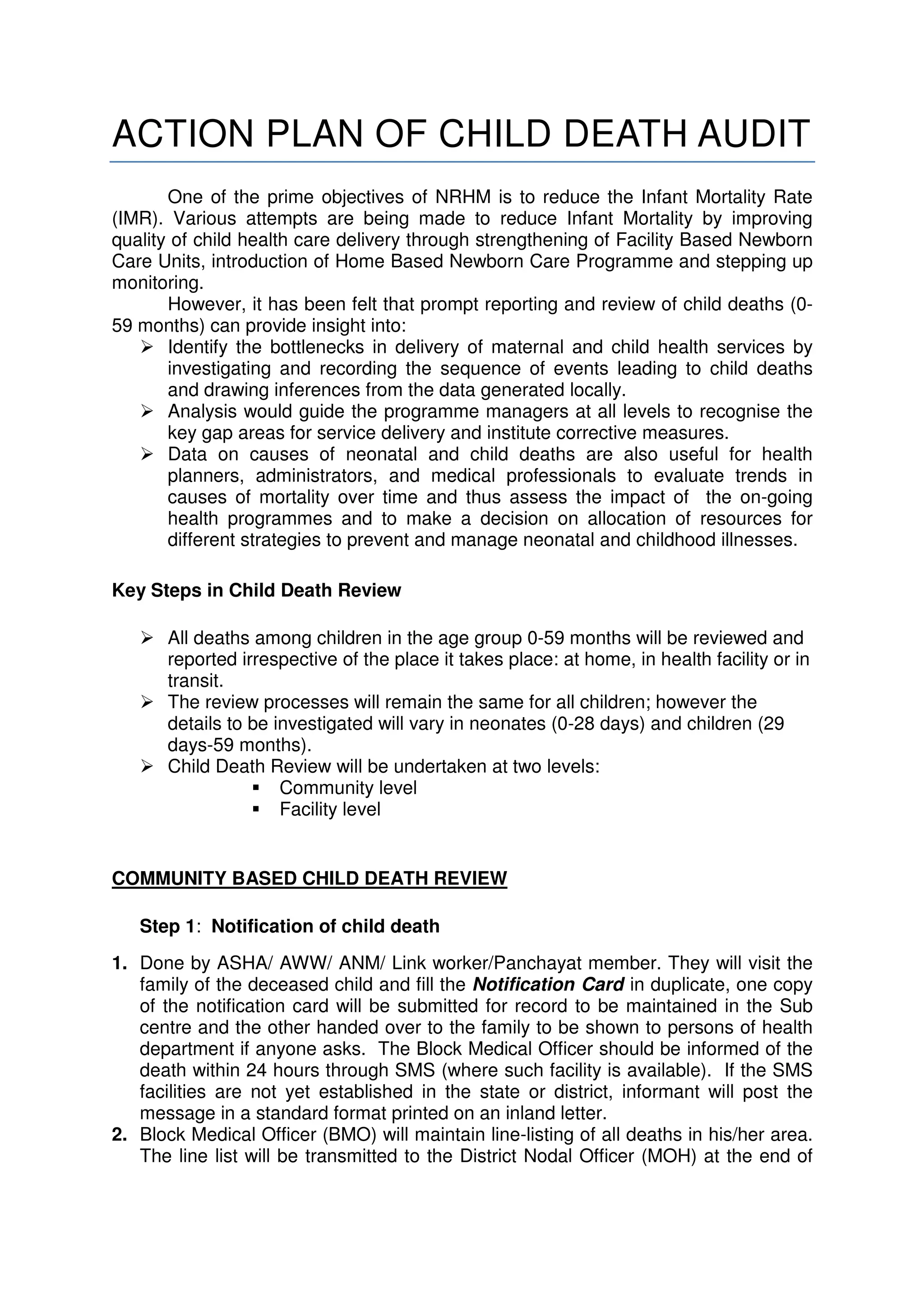 Child death review guidelines | PDF