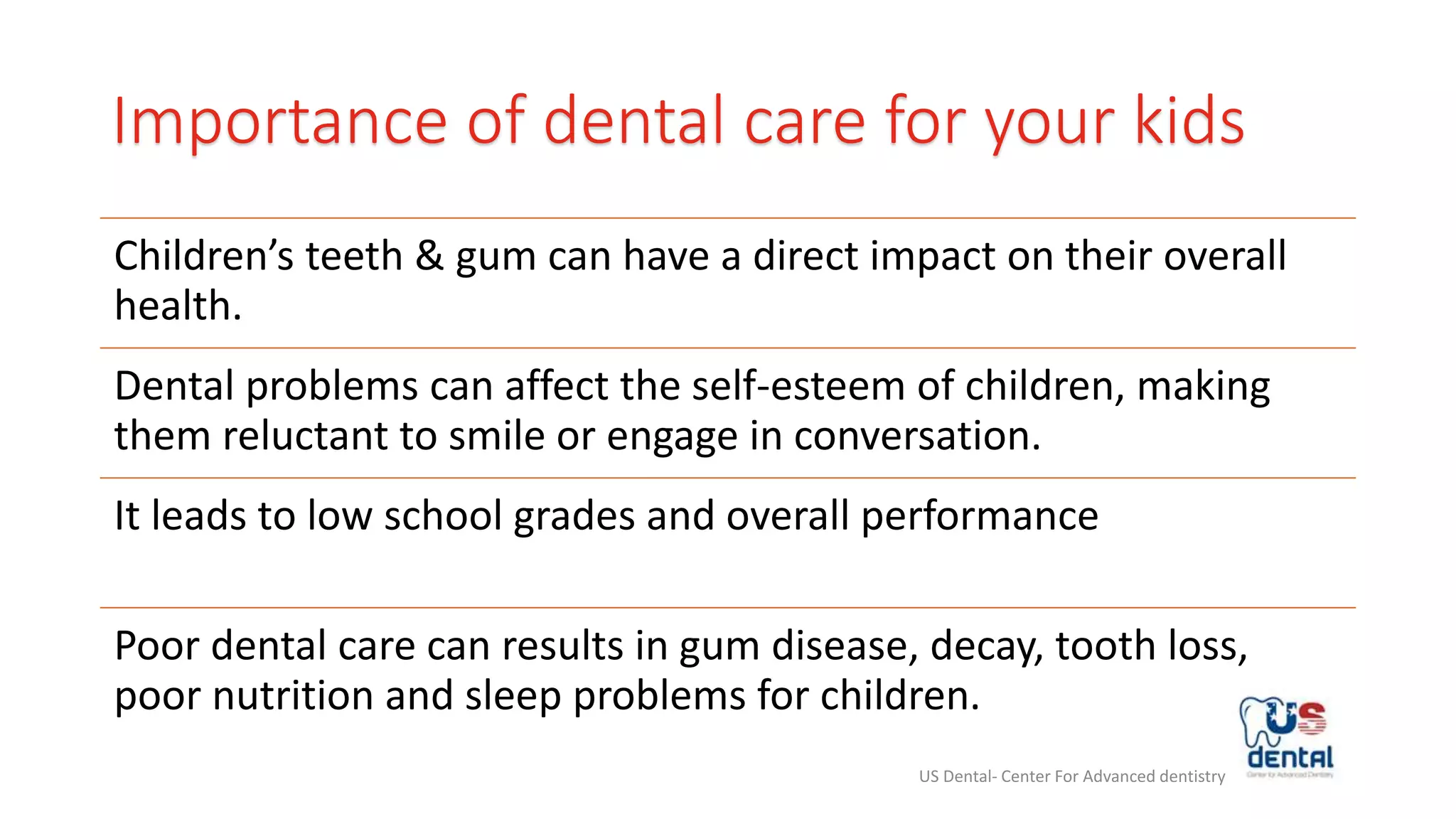 Child dentistry- Dental Care for Children | PPTX