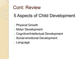 Child development (Part II) | PPTX