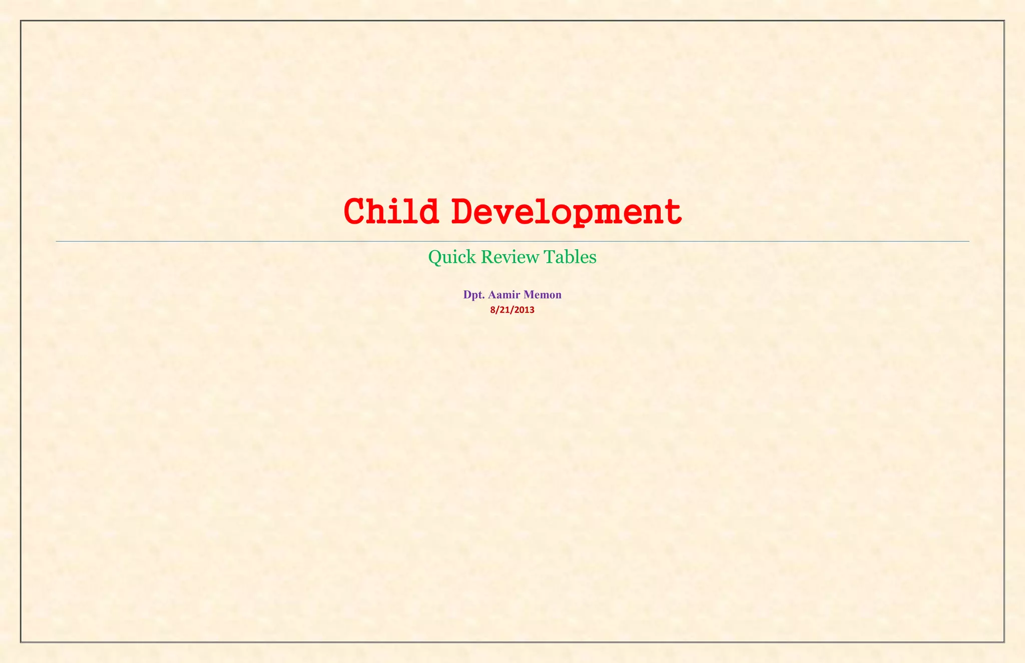 Child development | PDF