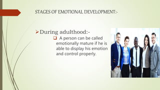 emotional development assignment | PPTX