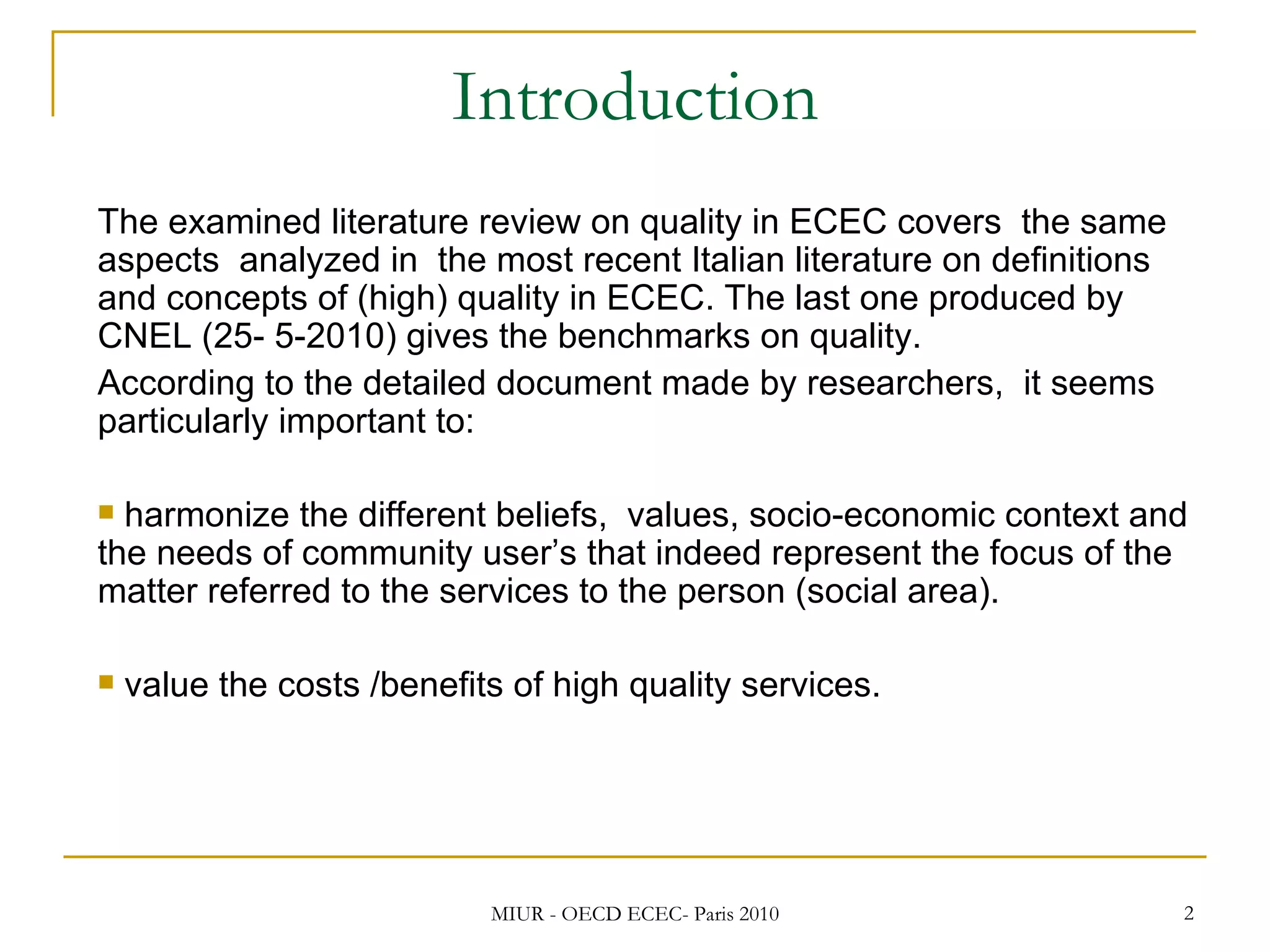 Child Development and Quality in ECEC | PPT