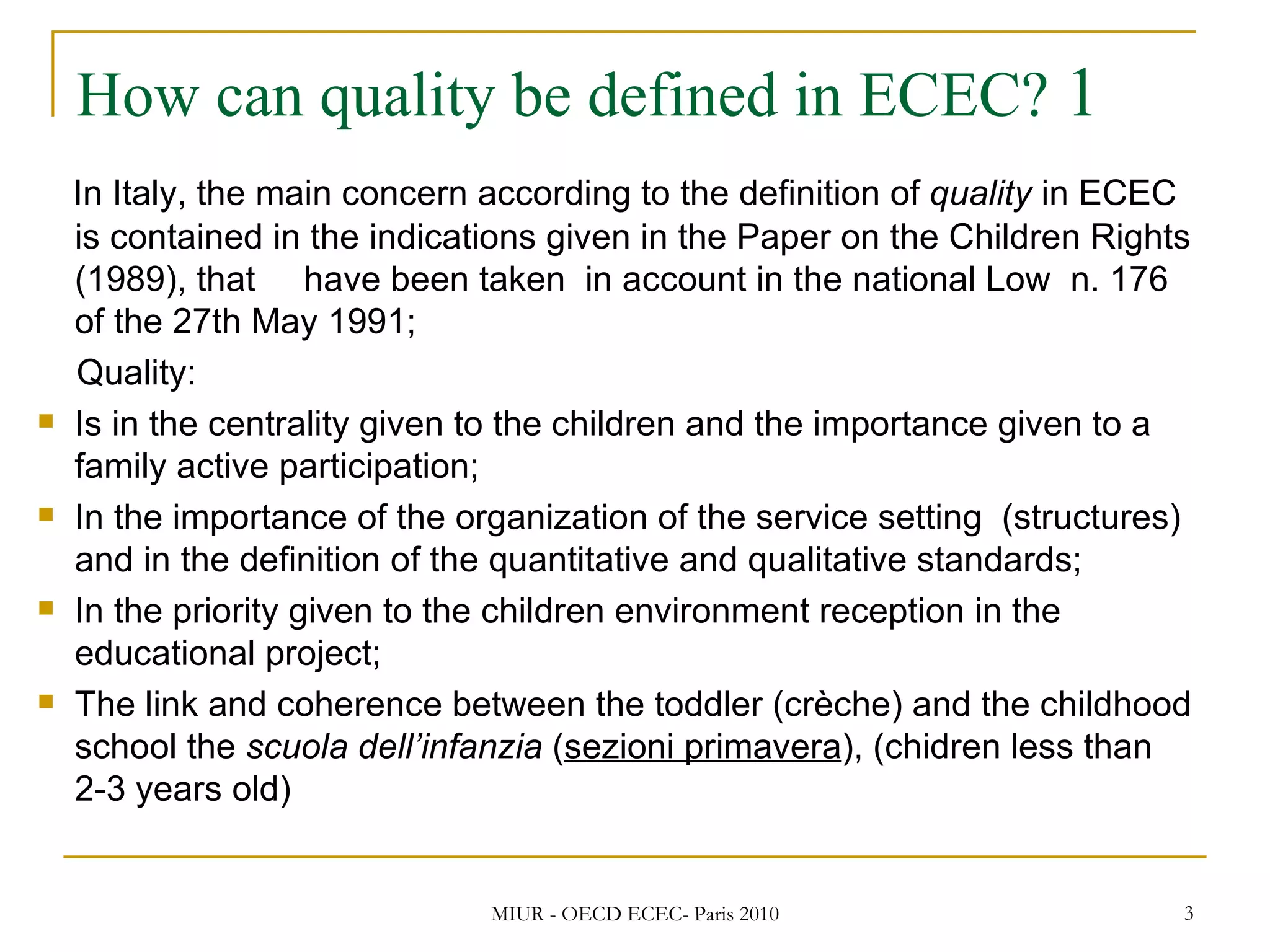 Child Development and Quality in ECEC | PPT