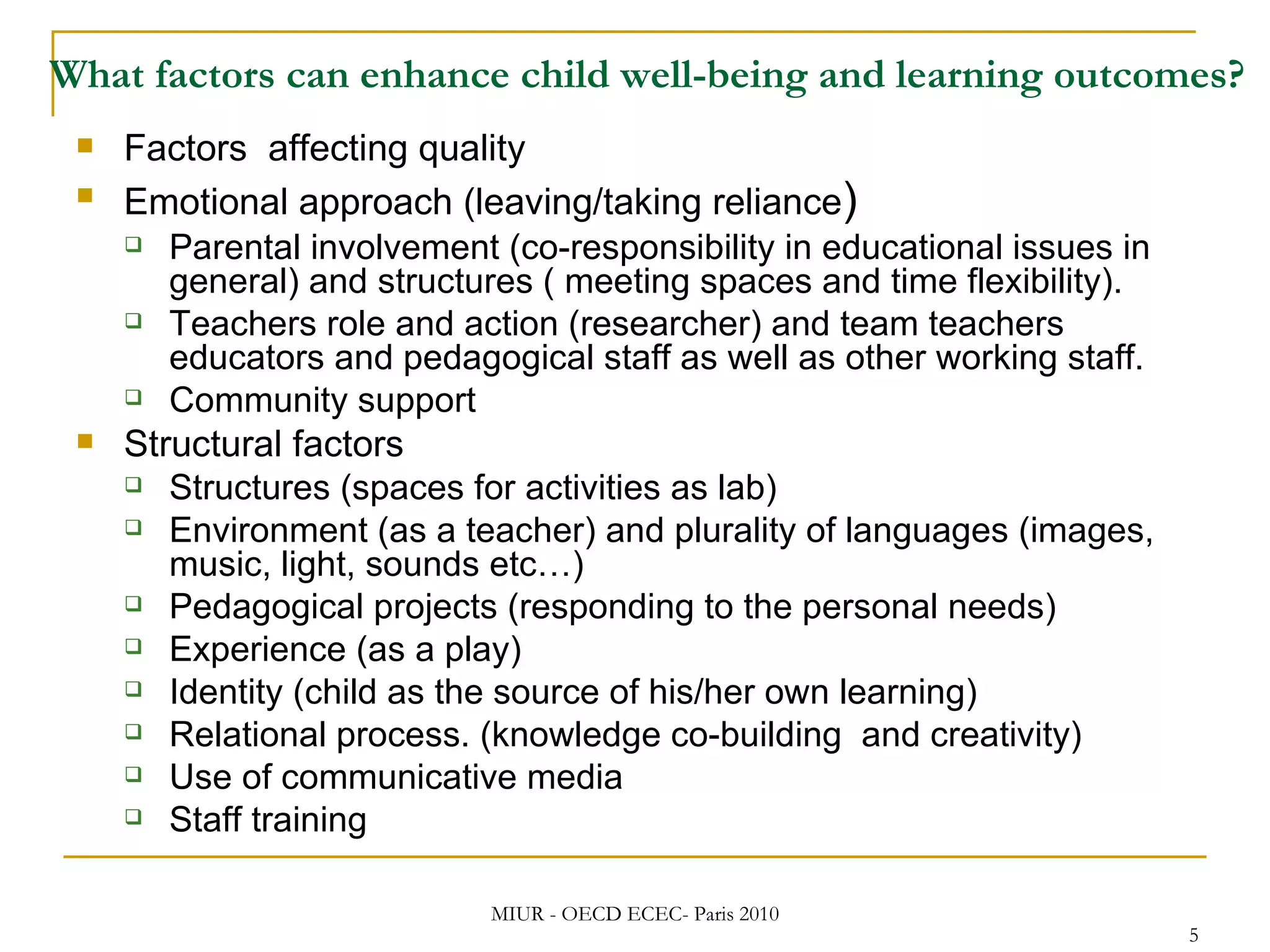 Child Development and Quality in ECEC | PPT