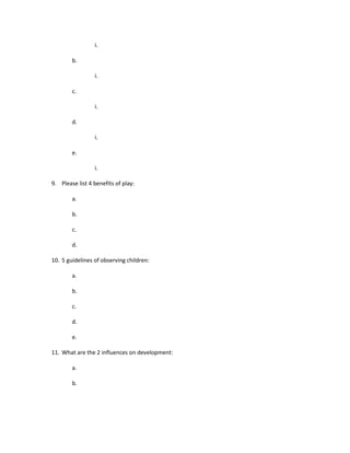 Child development chapter 1 review | DOCX