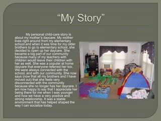 Child development community project | PPTX