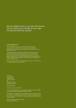 Child development index 2012 | PDF
