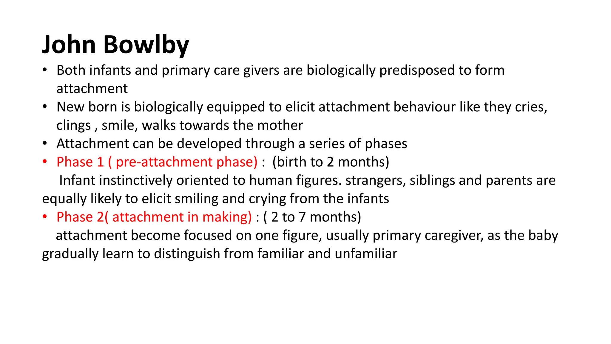 Bowlbly's attachment theory--------------- | PPTX