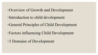 Child Development Lecture. growth and development | PPTX
