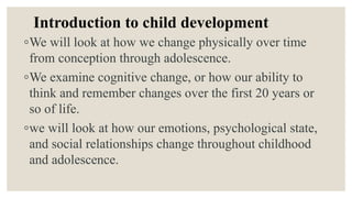 Child Development Lecture. growth and development | PPTX