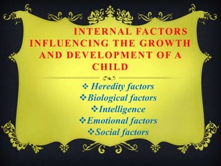 Child development and growing up | PPTX