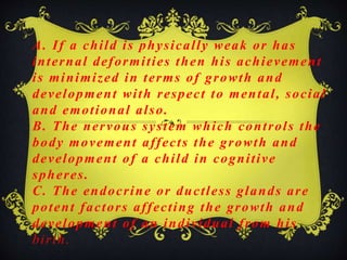Child development and growing up | PPTX