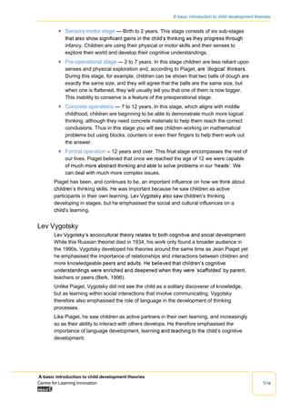 Child development theories | PDF