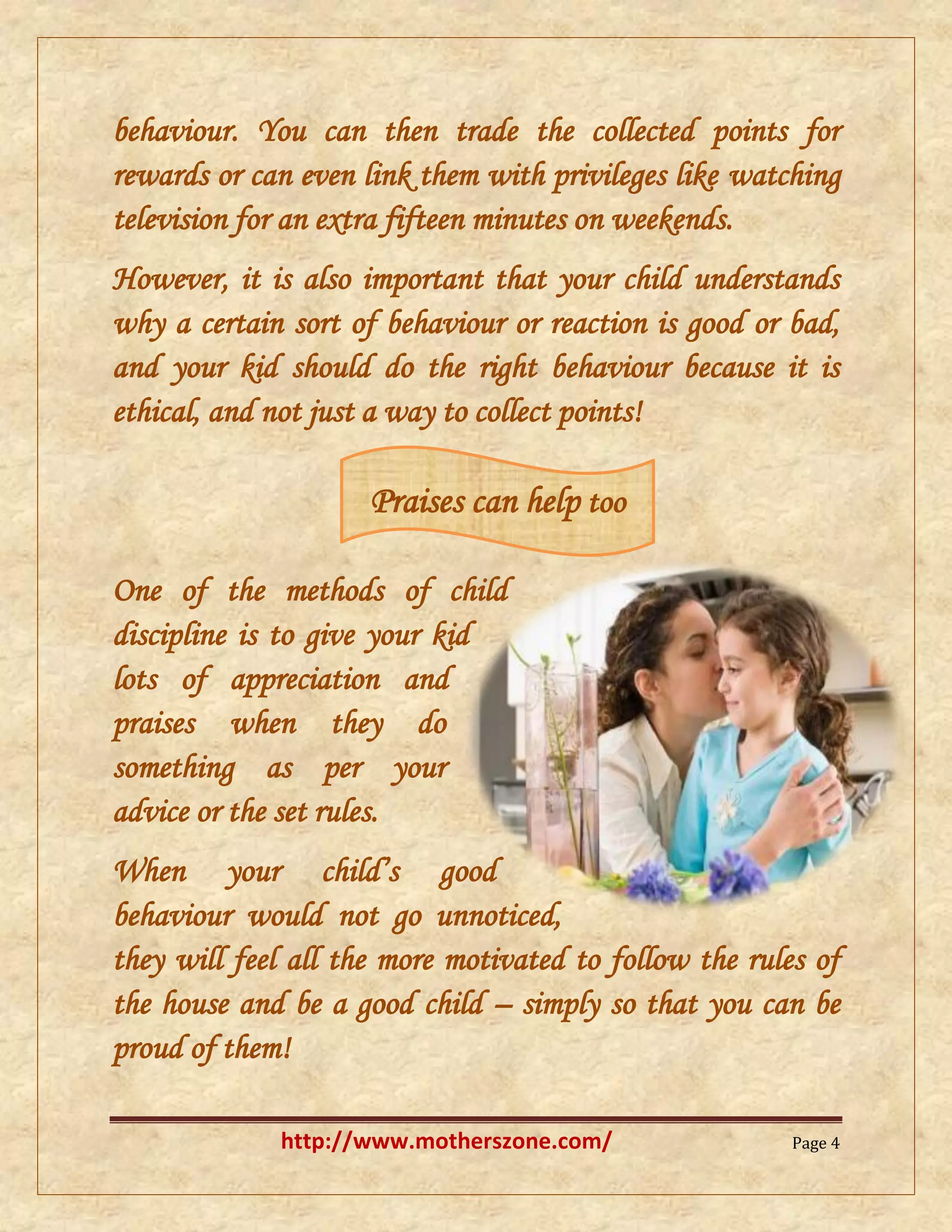 Child discipline method | PDF | Parenting Babies and Toddlers | Parenting
