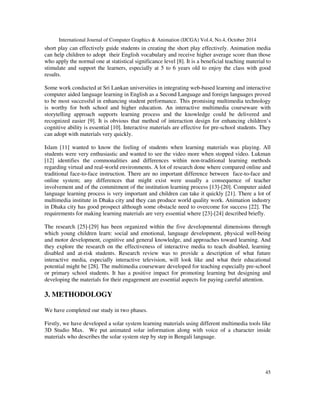 Child Education Through Animation: An Experimental Study | PDF