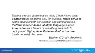 Going Cloud Native - It Takes a Platform | PPT