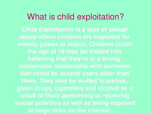 Child exploitation