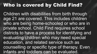 Child Find Law PPT_pptx.pptx,first semester | PPT
