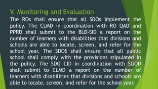 Child Find Policy for Learners with Disabilities Towards.pptx