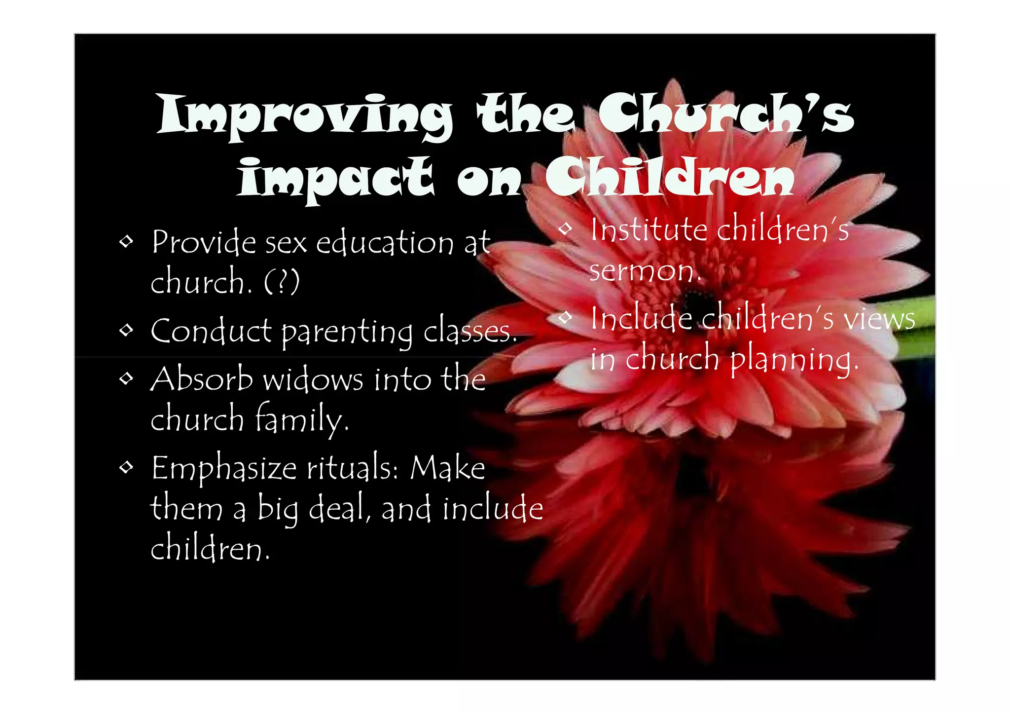 Child friendly church | PDF