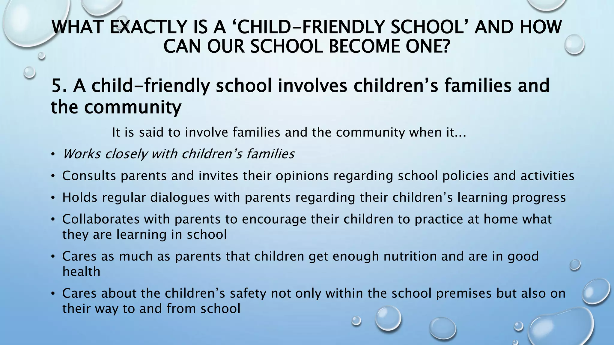 Child friendly school | PPTX