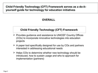 Child friendly technology framework final | PPT