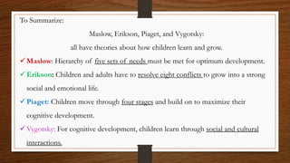 Child Growth and Development Theories | PPTX