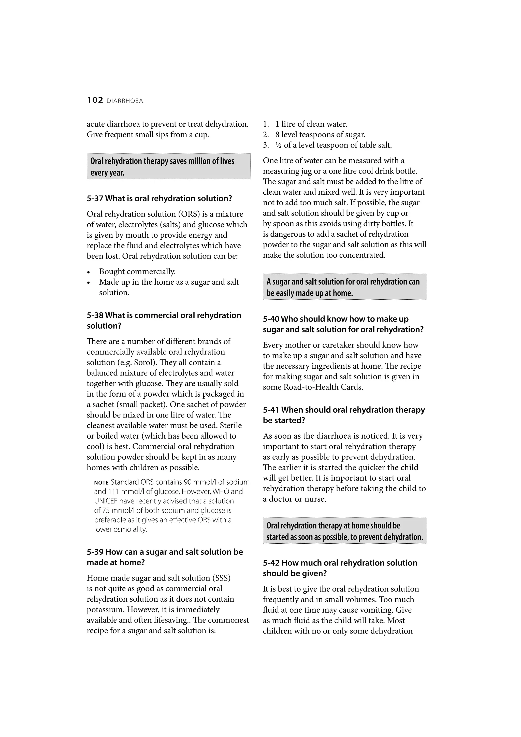Child Healthcare: Diarrhoea | PDF