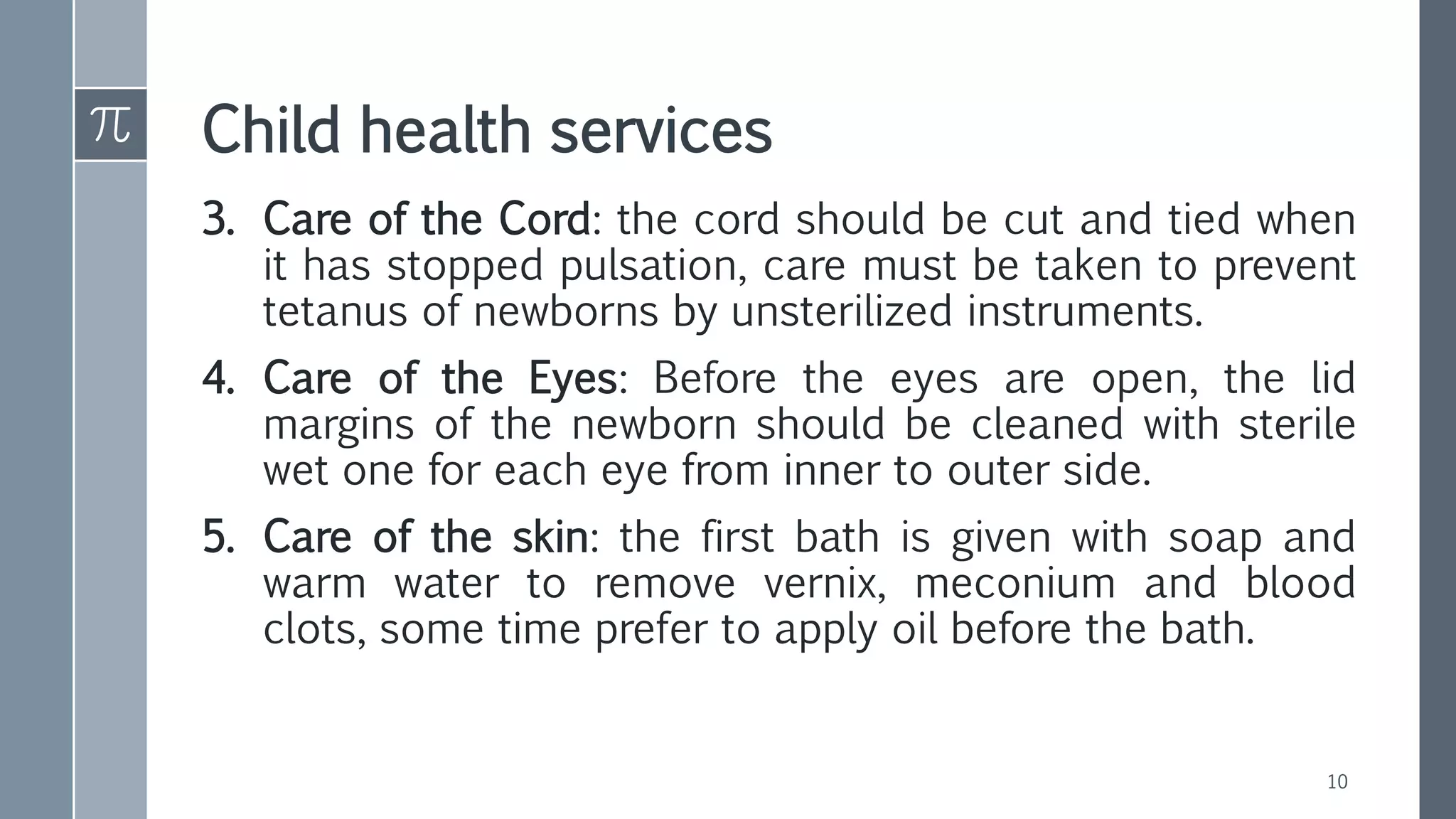 Child health care services | PPTX