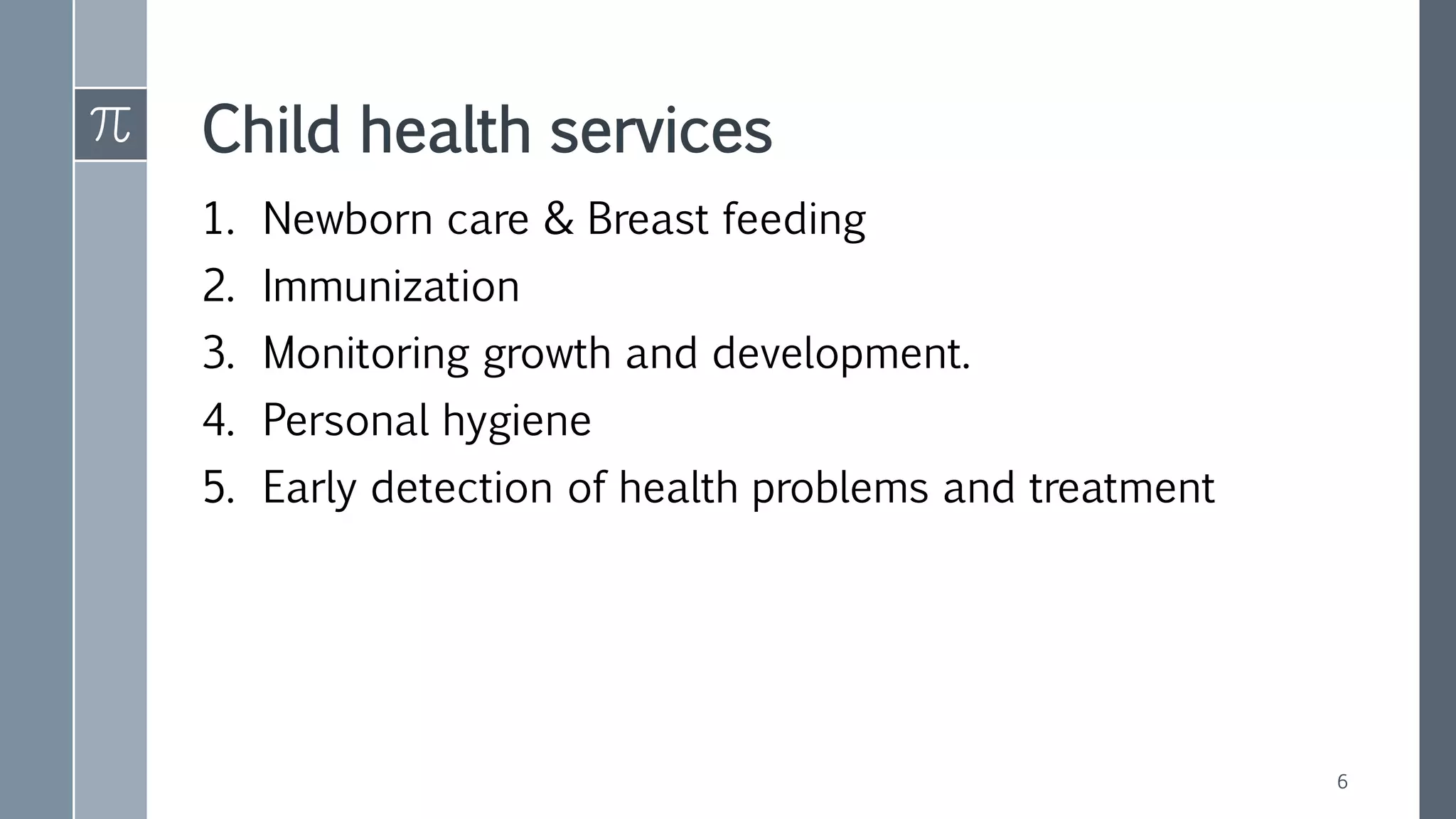 Child health care services | PPTX