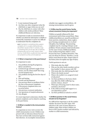 Child Healthcare: The history and examination | PDF