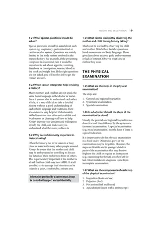 Child Healthcare: The history and examination | PDF