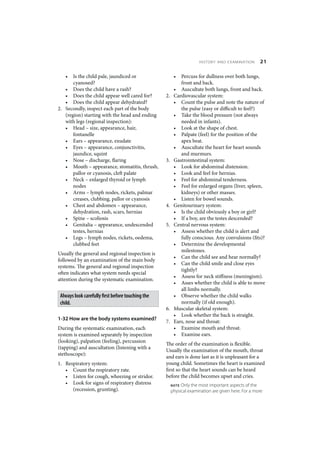 Child Healthcare: The history and examination | PDF