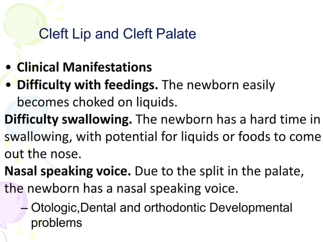 Tracheo Esophahgeal Fistula,Cleft lip and Palate | PPTX