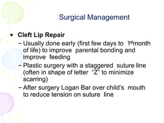 Tracheo Esophahgeal Fistula,Cleft lip and Palate | PPTX