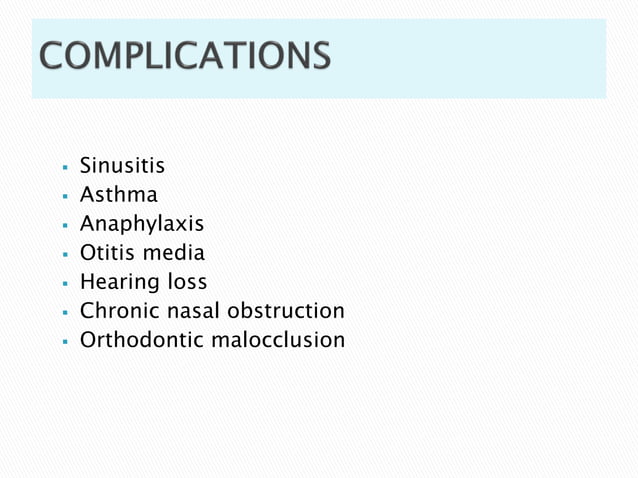 CHILD HEALTH NURSING- RHINITIS | PPTX | Allergies | Diseases and Conditions