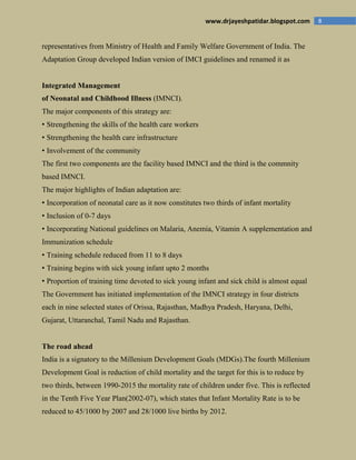 Child health programme in india | PDF