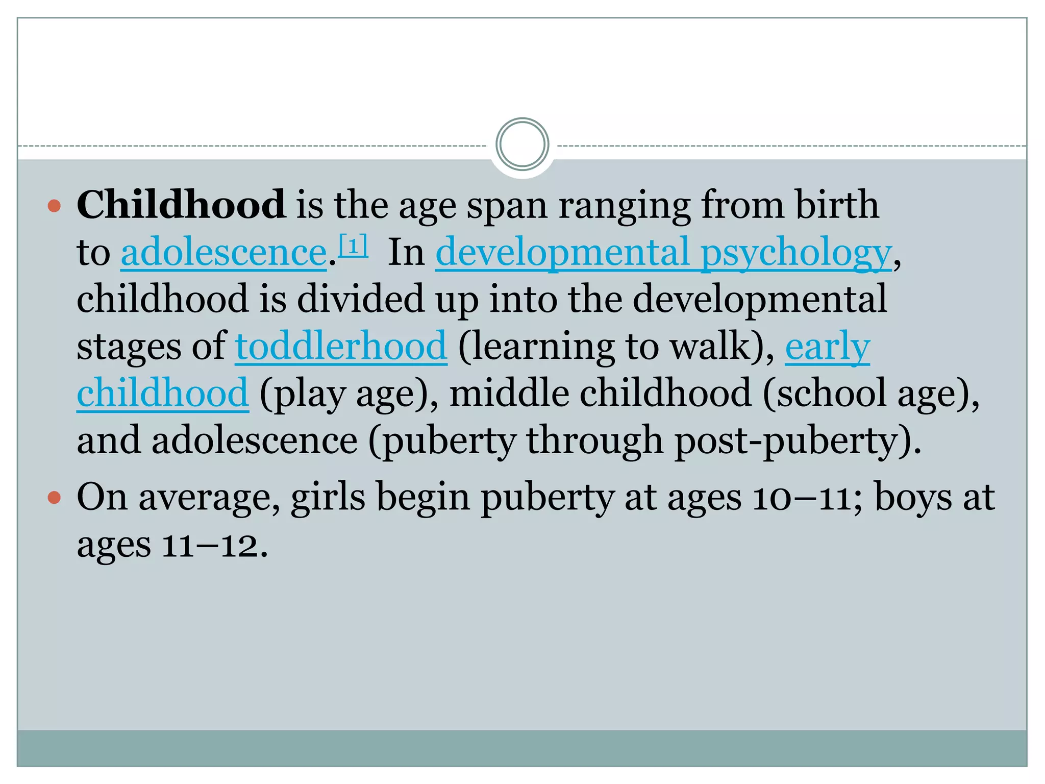 ESL Intermediate Lesson Childhood | PPTX