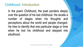 Childhood | PPTX