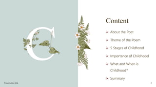 CHILDHOOD PRESENTATION ENGLISH PPT.pptx