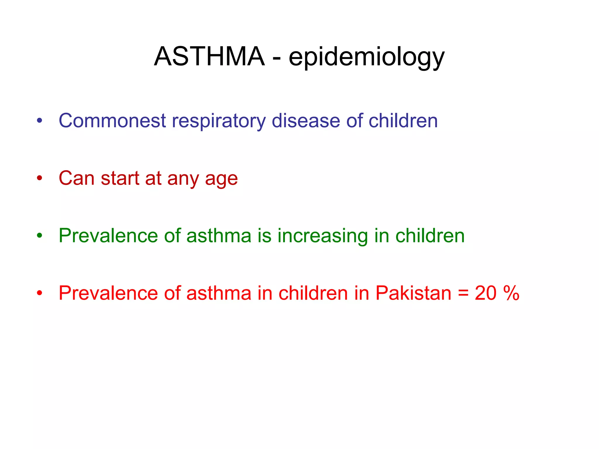 Childhood asthma 2021 | PPTX