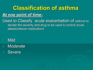 Childhood asthma diagnosis and management | PPTX